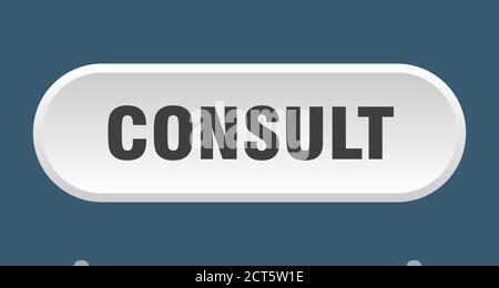consult button. rounded sign isolated on white background Stock Vector ...