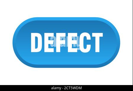 defect button. rounded sign isolated on white background Stock Vector ...