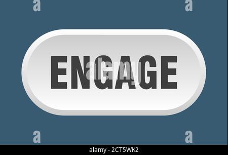 engage button. rounded sign isolated on white background Stock Vector ...