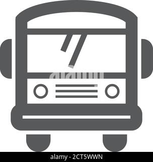 Travel bus grayscale vector icon Stock Vector Image & Art - Alamy