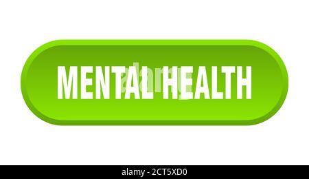 mental health button. rounded sign isolated on white background Stock ...