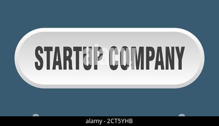 startup company button. rounded sign isolated on white background Stock ...