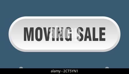 moving sale button. rounded sign isolated on white background Stock ...