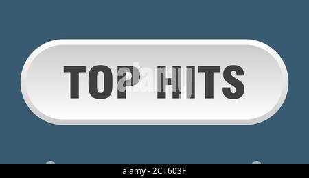 top hits button. rounded sign isolated on white background Stock Vector ...