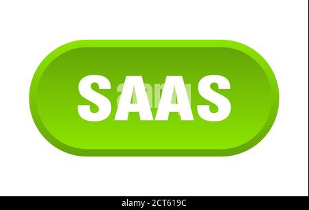saas button. rounded sign isolated on white background Stock Vector Image & Art - Alamy