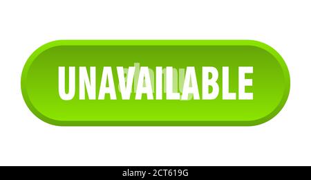unavailable button. rounded sign isolated on white background Stock ...