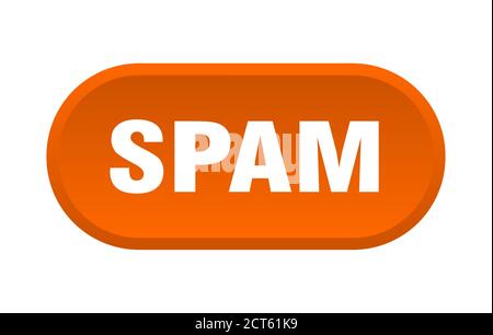 spam button. rounded sign isolated on white background Stock Vector ...