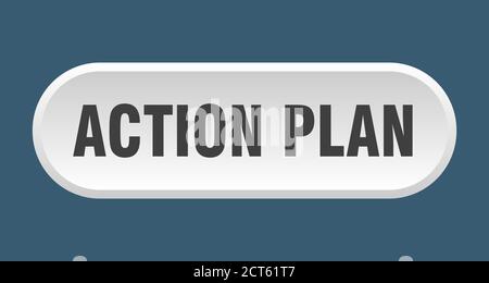 action plan button. rounded sign isolated on white background Stock ...