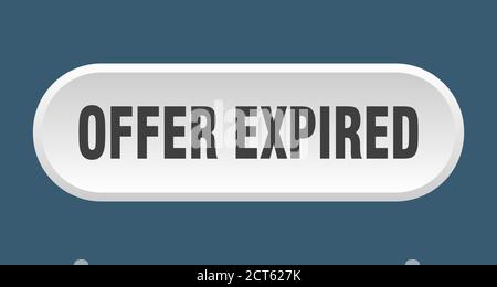 offer expired button. rounded sign isolated on white background Stock ...