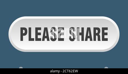 please share button. rounded sign isolated on white background Stock ...