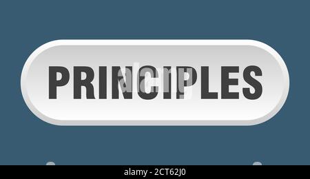 principles button. rounded sign isolated on white background Stock ...