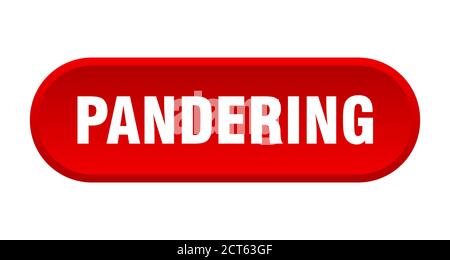 pandering red 3d square isolated speech bubble Stock Vector Image & Art ...