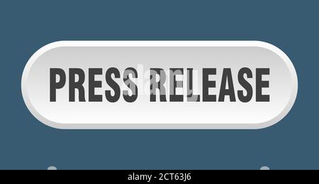 press release button. rounded sign isolated on white background Stock ...