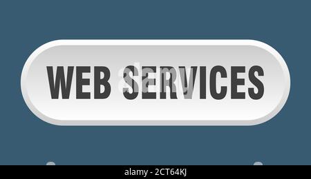 web services button. rounded sign isolated on white background Stock ...