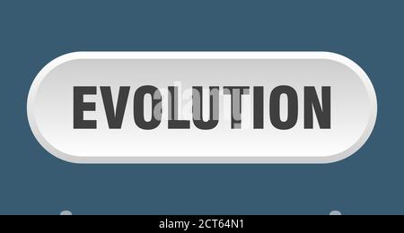 evolution button. rounded sign isolated on white background Stock ...