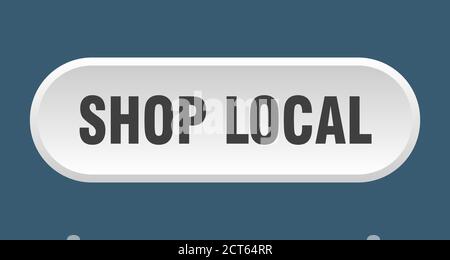 shop local button. rounded sign isolated on white background Stock ...
