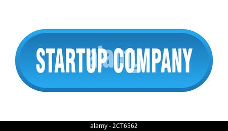 startup company button. rounded sign isolated on white background Stock ...