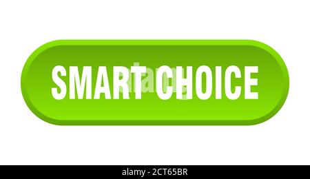 smart choice button. rounded sign isolated on white background Stock ...
