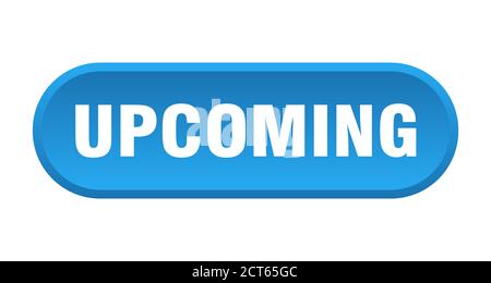 upcoming button. rounded sign isolated on white background Stock Vector ...
