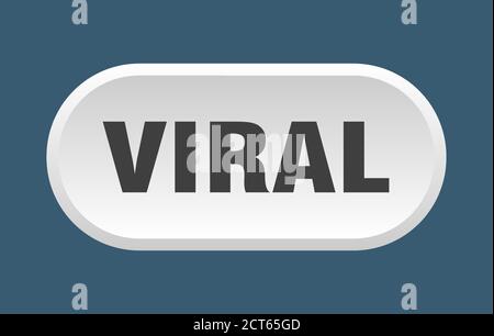 viral button. rounded sign isolated on white background Stock Vector ...