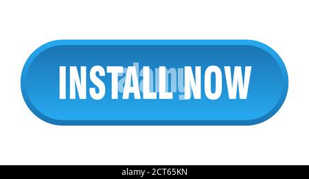 install now button. rounded sign isolated on white background Stock ...