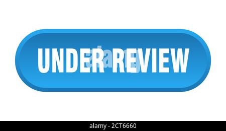 under review button. rounded sign isolated on white background Stock ...