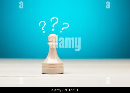 question mark and chess Stock Photo - Alamy