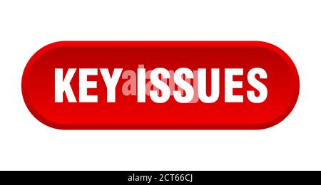 key issues button. rounded sign isolated on white background Stock ...