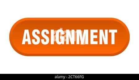 assignment button. rounded sign isolated on white background Stock ...