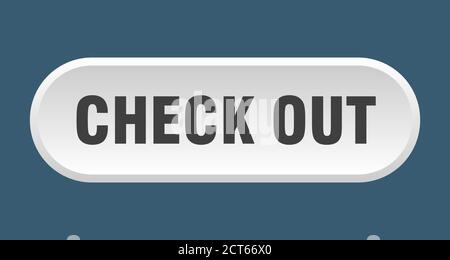 check out button. rounded sign isolated on white background Stock ...