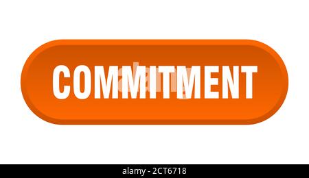 commitment button. rounded sign isolated on white background Stock ...