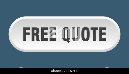 free quote button. rounded sign isolated on white background Stock ...