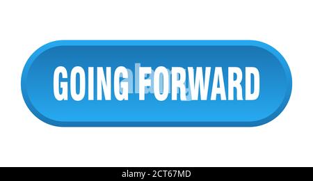 going forward button. rounded sign isolated on white background Stock ...