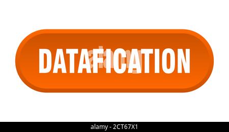 datafication button. rounded sign isolated on white background Stock ...