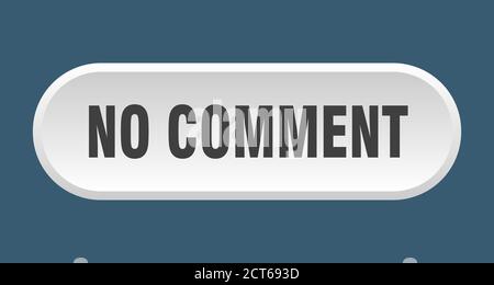 no comment button. rounded sign isolated on white background Stock ...