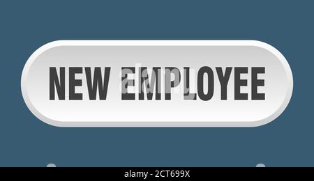 new employee button. rounded sign isolated on white background Stock ...