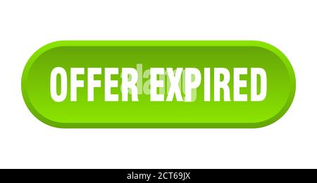 offer expired button. rounded sign isolated on white background Stock ...
