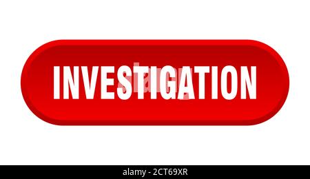 investigation button. rounded sign isolated on white background Stock ...