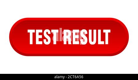 test result button. rounded sign isolated on white background Stock ...