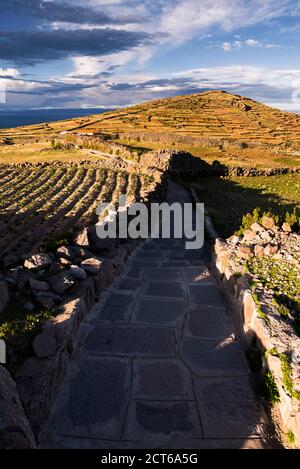 Pachamama Inca Ruins, Amantani Island (Isla Amantani), Lake Titicaca ...
