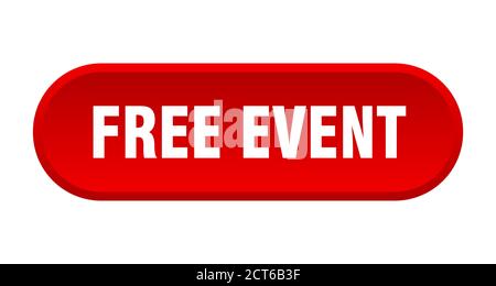 free event button. rounded sign isolated on white background Stock ...