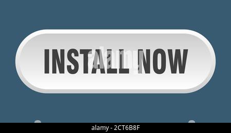 install now button. rounded sign isolated on white background Stock ...