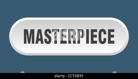 masterpiece button. rounded sign isolated on white background Stock ...