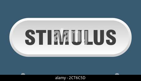 stimulus button. rounded sign isolated on white background Stock Vector ...