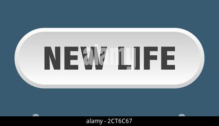 new life button. rounded sign isolated on white background Stock Vector ...