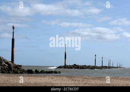 Artificial sea defences against coastal erosion house falling off ...