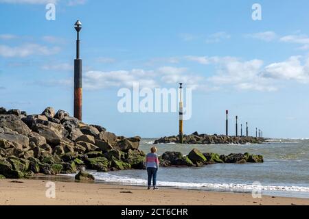 Artificial sea defences against coastal erosion house falling off ...