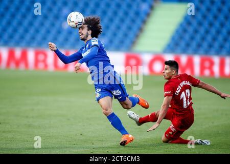 Marc Cucurella of Getafe in action during the Liga match between ...