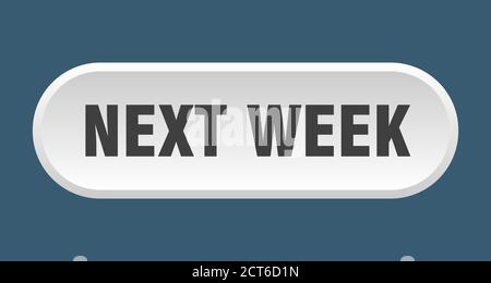 next week button. rounded sign isolated on white background Stock ...