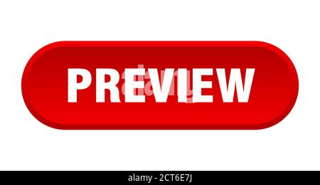 preview button. rounded sign isolated on white background Stock Vector ...